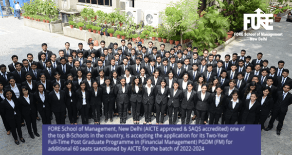 FORE School of Management opens applications for PGDM FM