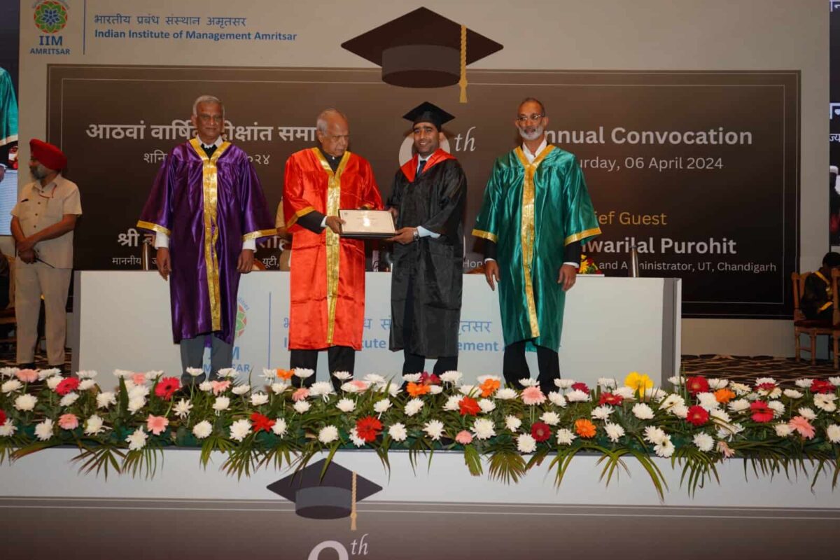 IIM Amritsar Celebrates Graduation for Over 320 Students