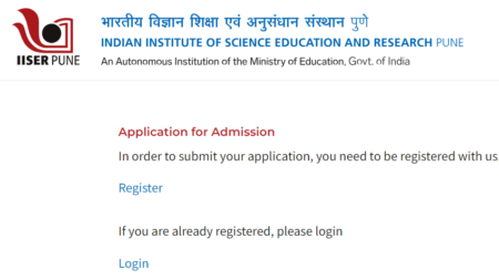 IISER Pune PhD Admission 2024