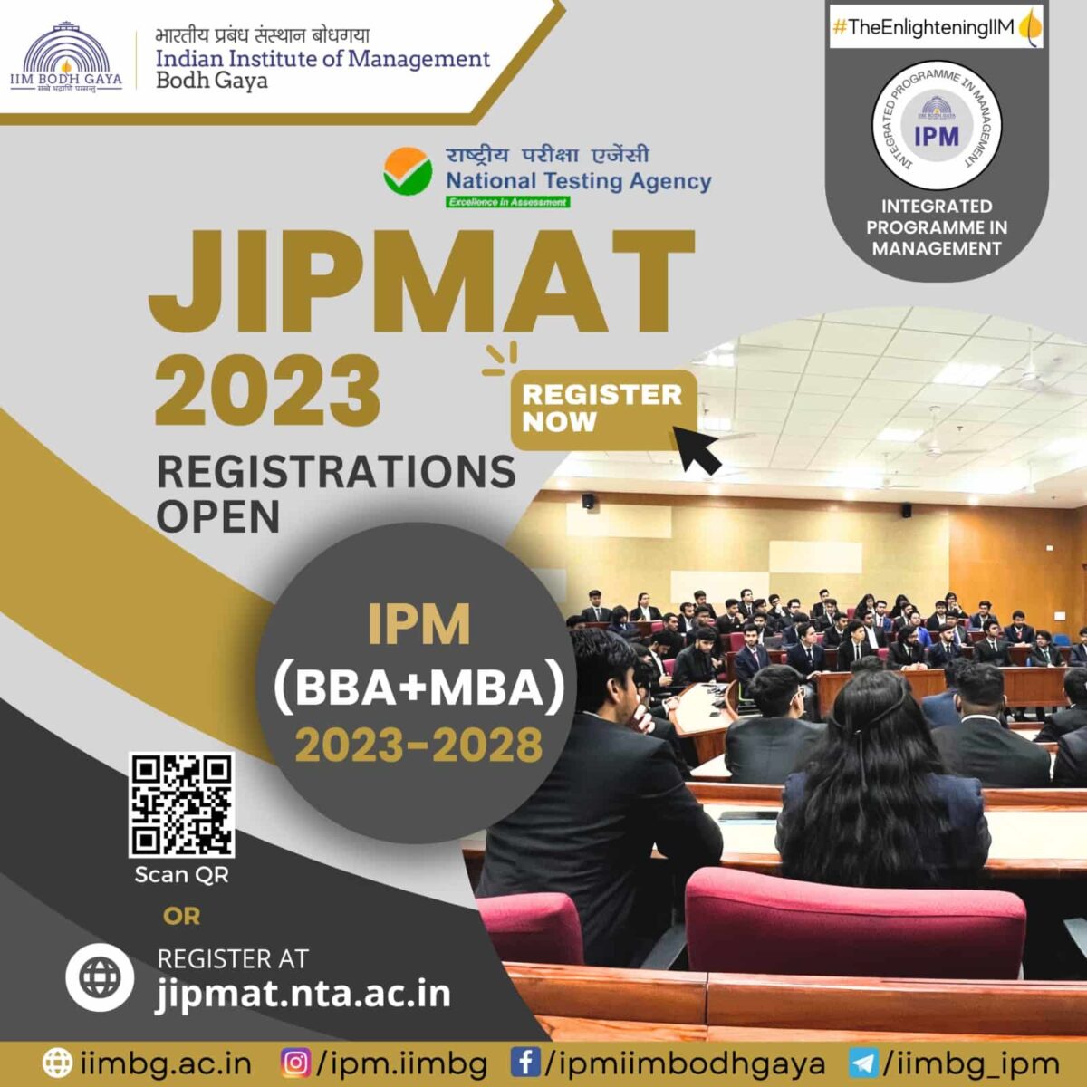 NTA Begins Online Registration for JIPMAT 2023