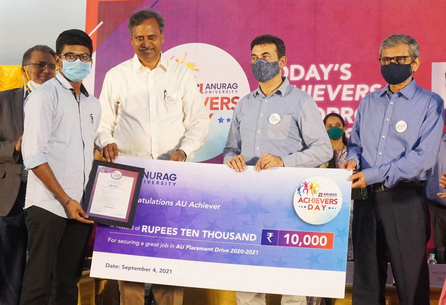 Anurag University student gets highest package of INR 27 LPA