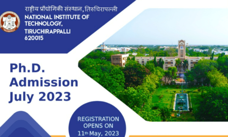 NIT Trichy PhD Admission 2023 - July Session