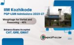 IIM Kozhikode PGDM LSM Admission 2025