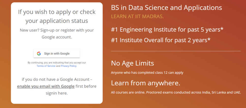 IIT Madras Bachelor of Science (BS) Degree in Data Science and Applications