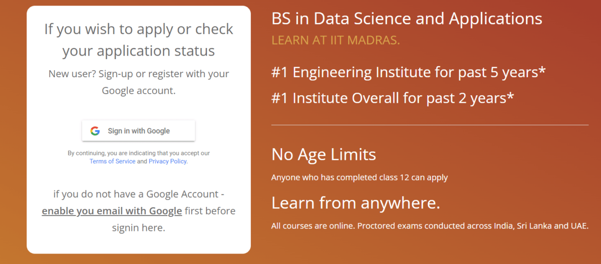 IIT Madras Bachelor of Science (BS) Degree in Data Science and Applications